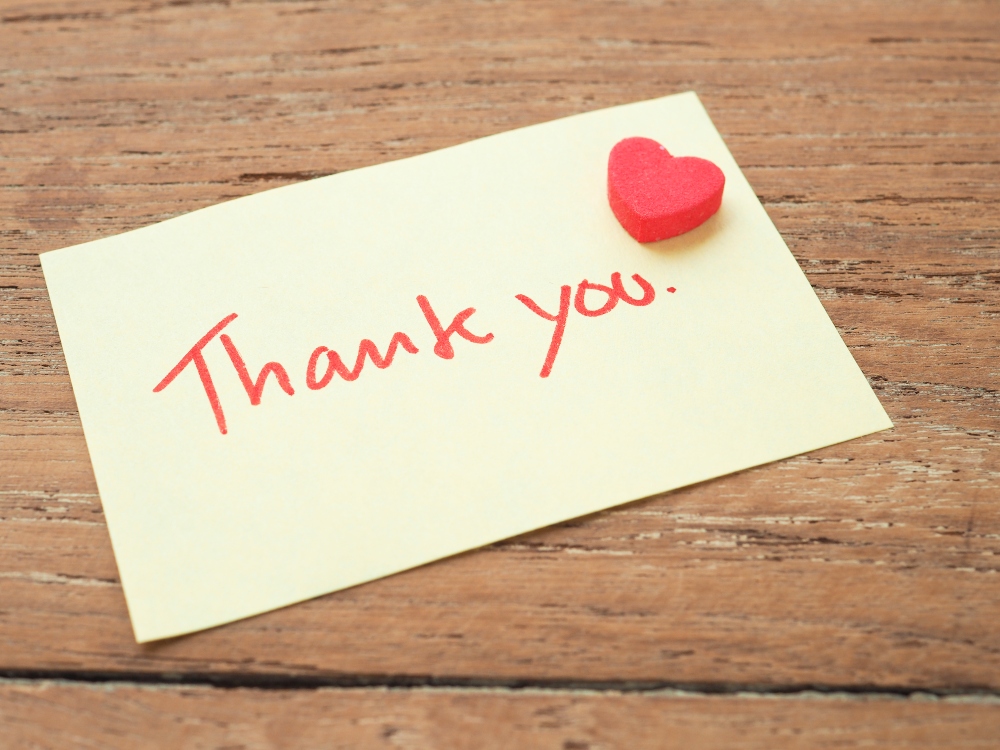 Lovely Thank You Note to our Amazing Associates | Eagan Pointe Senior ...